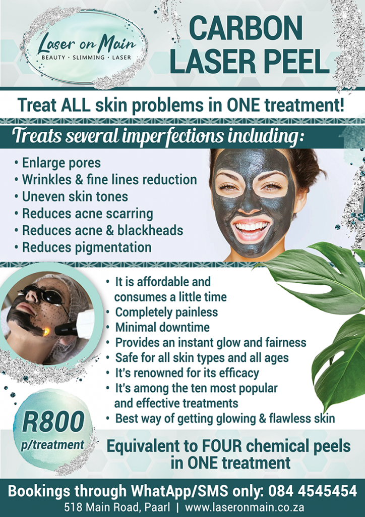 Carbon Laser Peel Advert – Laser On Main
